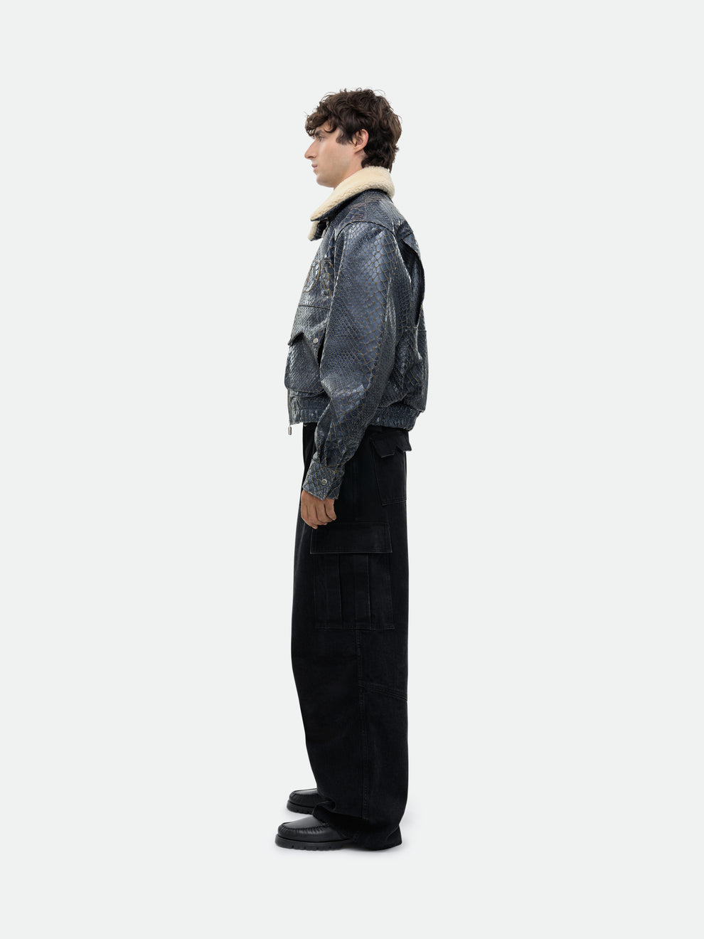 BLUE CROCODILE PILOT JACKET – R H U D E