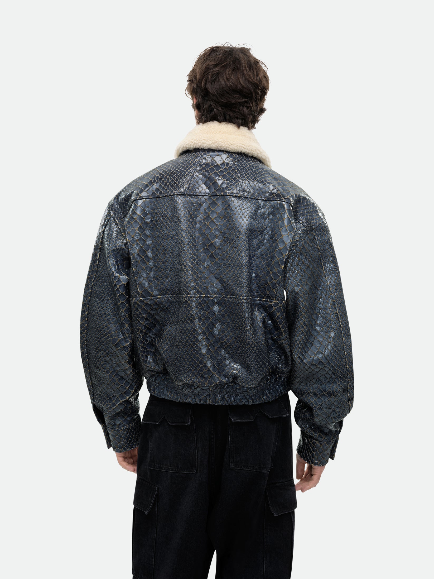 BLUE CROCODILE PILOT JACKET – R H U D E