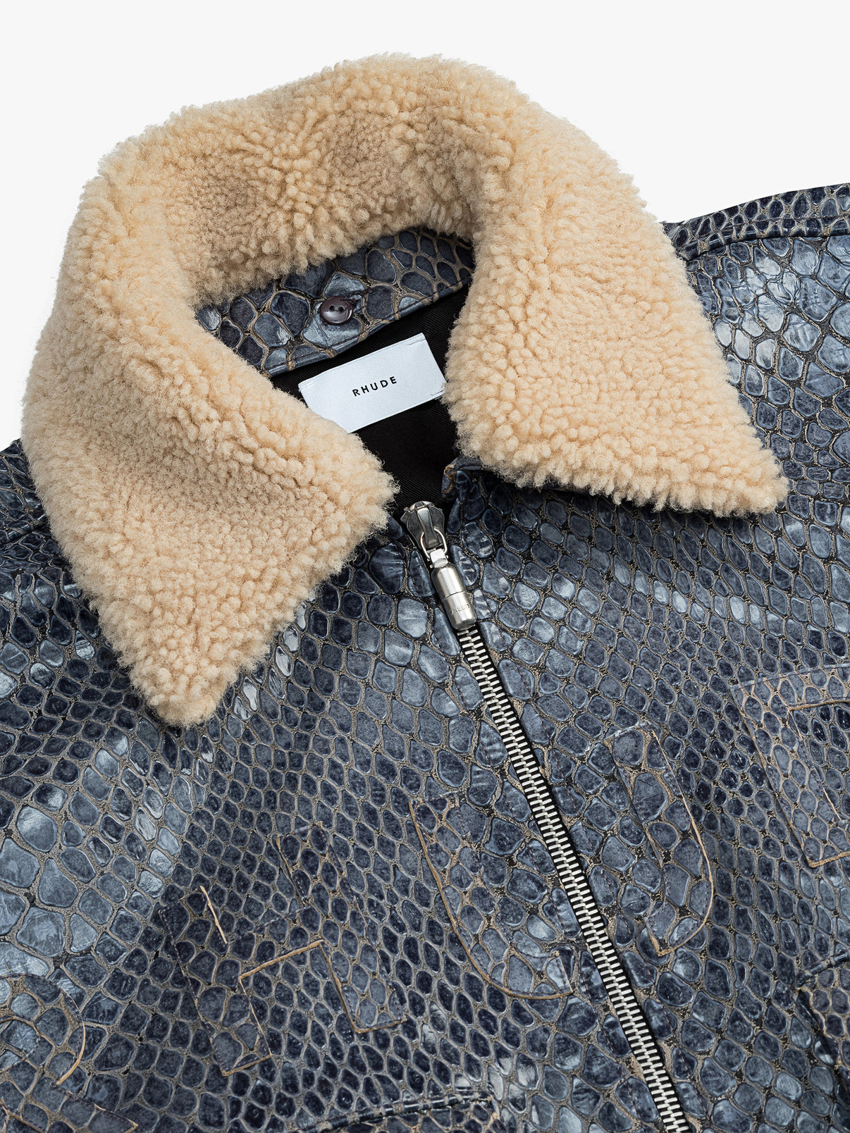 BLUE CROCODILE PILOT JACKET – R H U D E