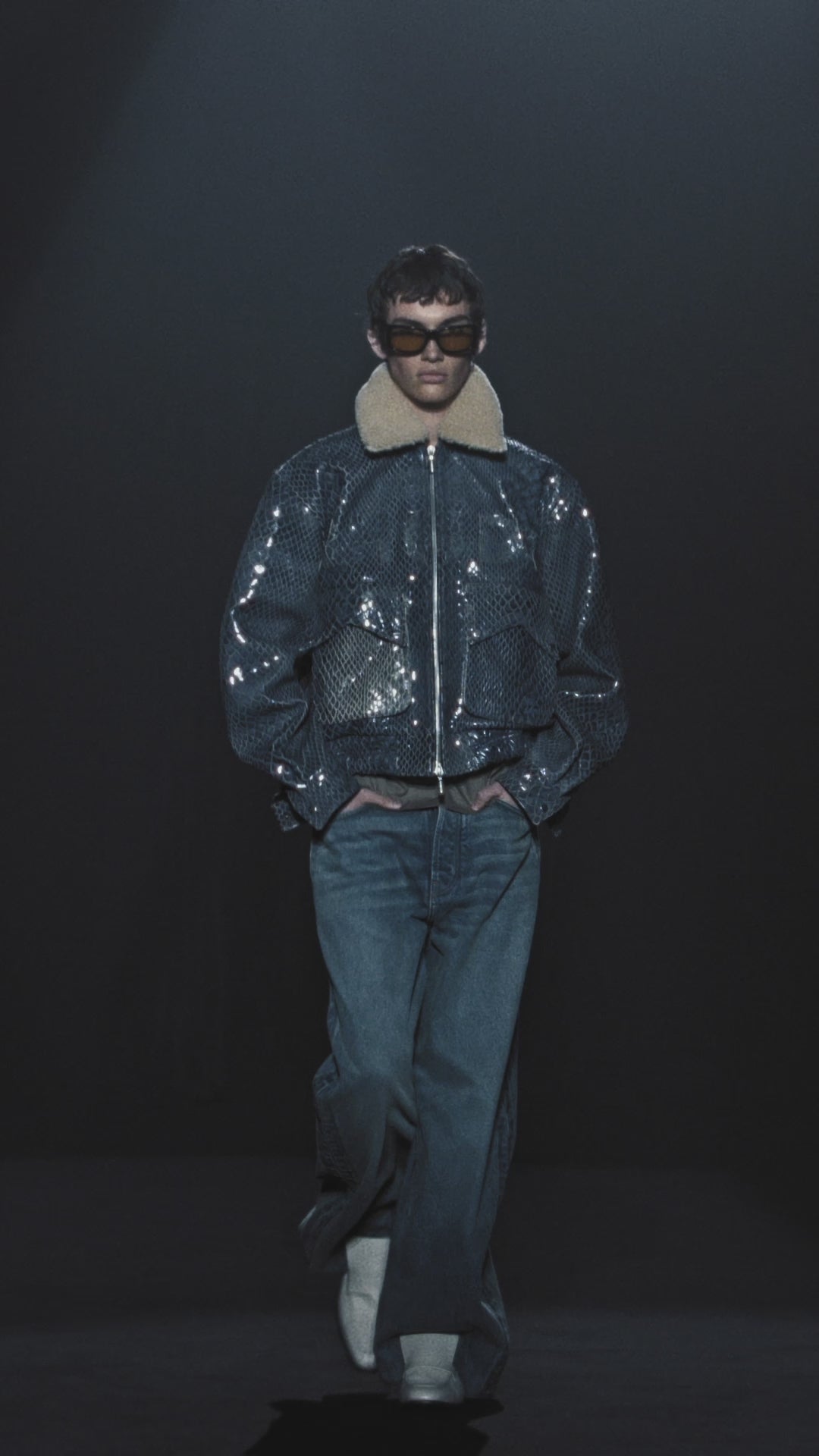 BLUE CROCODILE PILOT JACKET – R H U D E